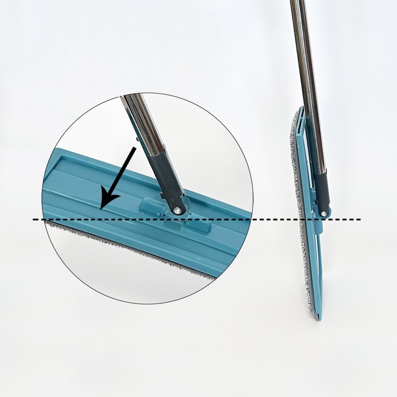 Kit de lavage sol - balai à plat microfibre avec recharge